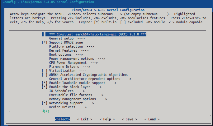 Variscite Kernel Configuration Guide